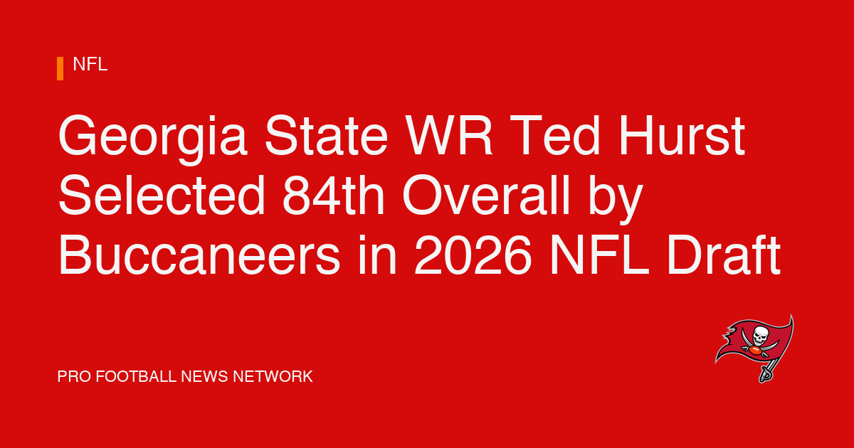 Ted Hurst Drafted 84th Overall by Tampa Bay Buccaneers