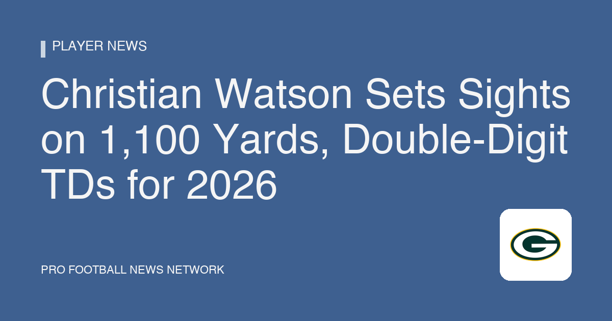 Christian Watson sets 1,100 yard, double-digit TD goal for