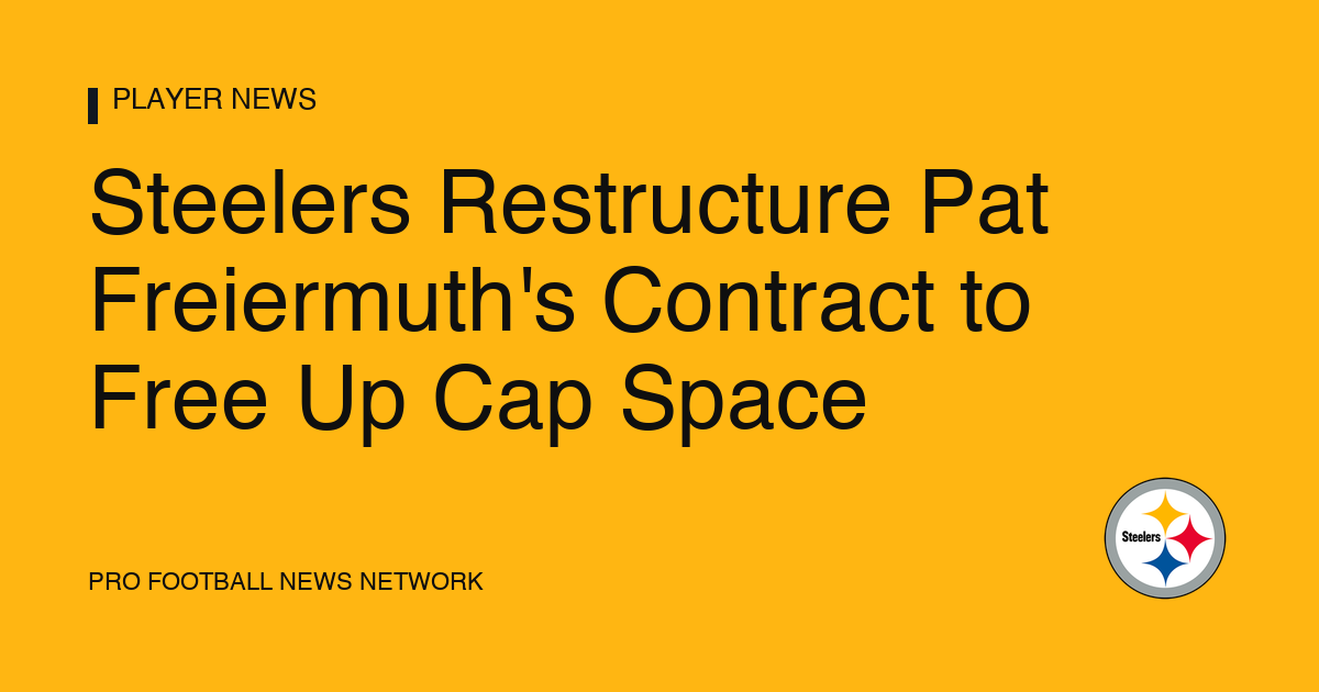 Steelers Restructure Pat Freiermuth's Contract for Cap